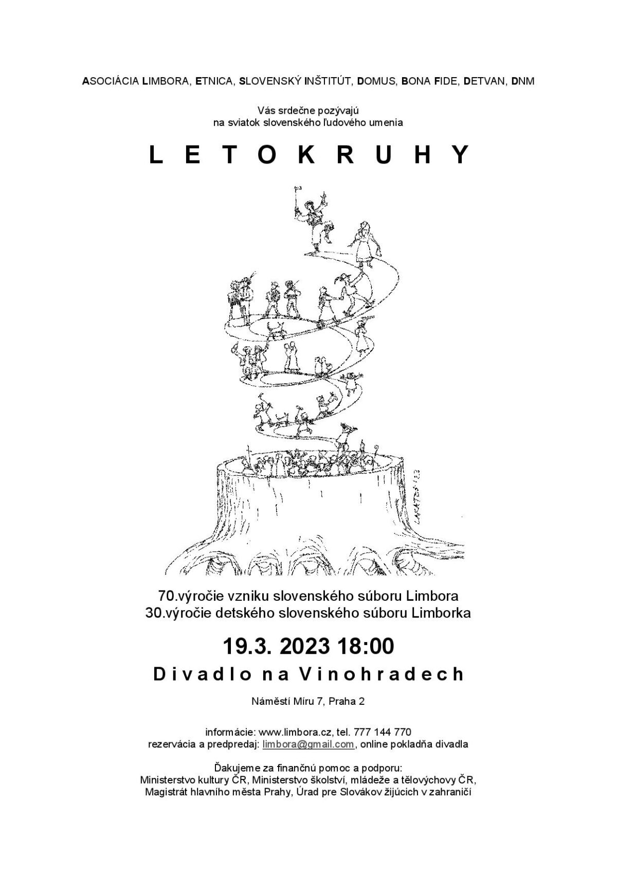 Slovenské folklórne súbory Limbora a Limborka z Prahy oslavujú okrúhle ...